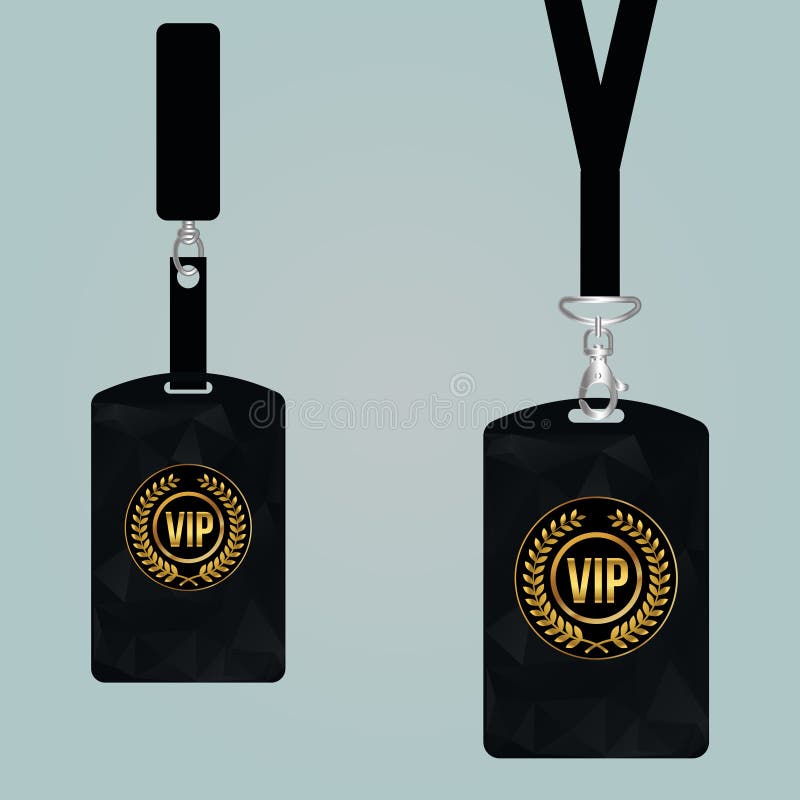 Vip Pass Lanyard Template Stock Illustrations – 2,663 Vip Pass Lanyard ...