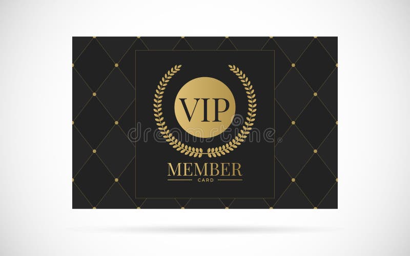 Vip cards design template stock vector. Illustration of ribbon - 43963165