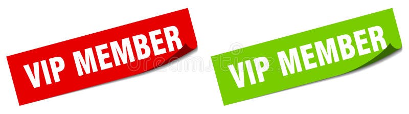 Vip Member Sticker. Vip Member Sign Set Stock Vector - Illustration of ...