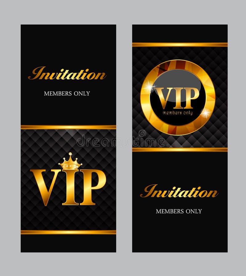 VIP Members Card Vector Illustration Stock Vector - Illustration of ...