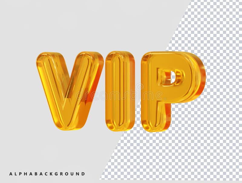 Vip Membership Icon Vector Illustration Element 3d Rendering ...