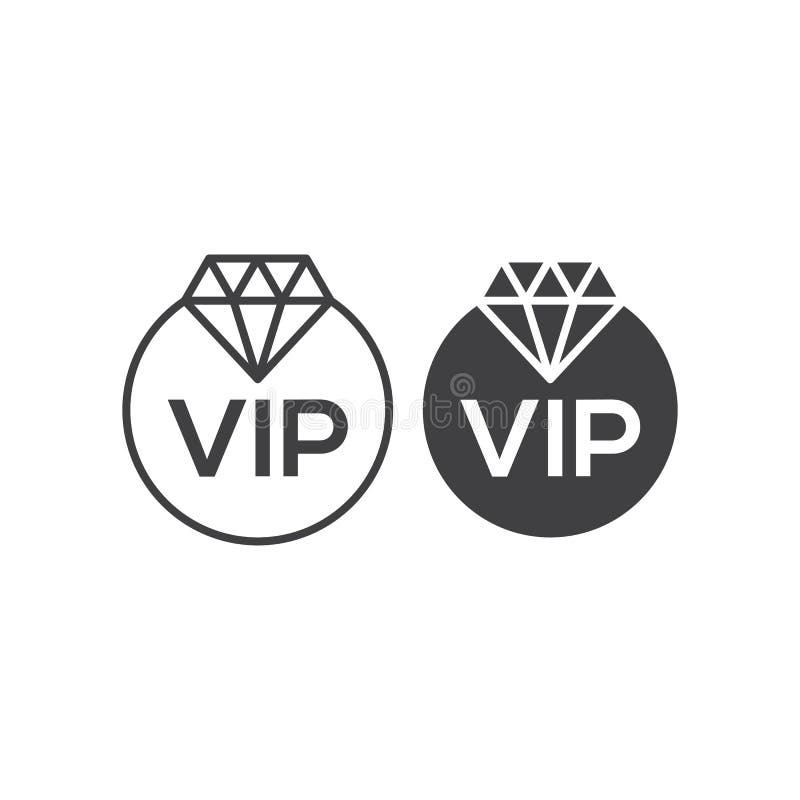 VIP Membership. Vector Icon Template Stock Vector - Illustration of ...