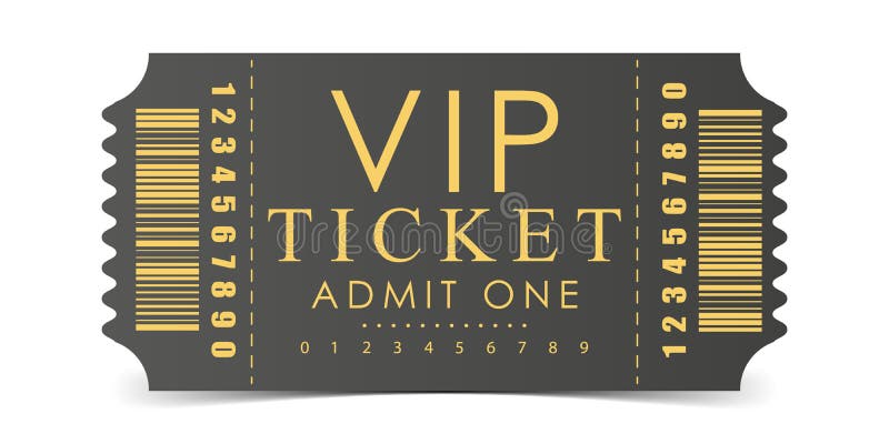 VIP Modern Elegant Ticket Card Illustration Template. Vector. Stock ...