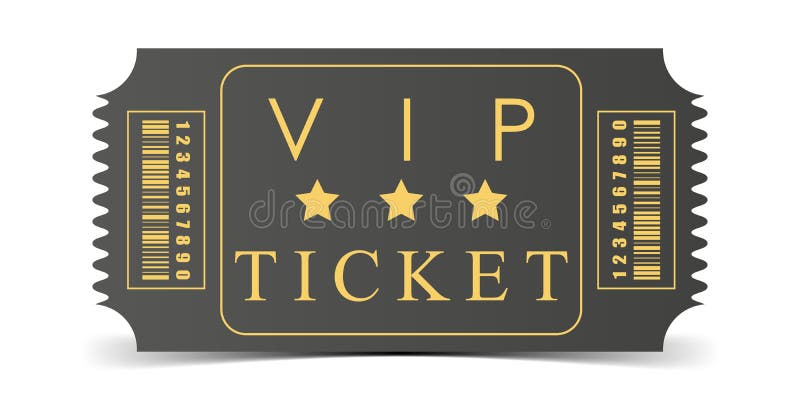 VIP Modern Elegant Ticket Card Illustration Template. Vector ...