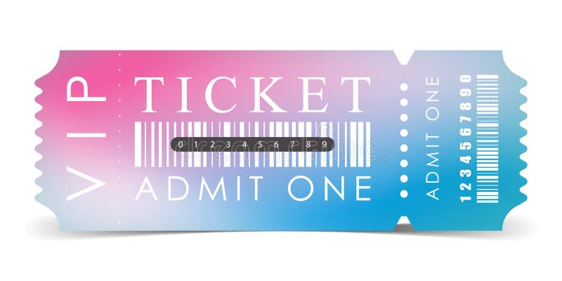 VIP Modern Ticket Card Illustration Template. Vector. Stock Vector ...