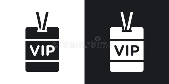 VIP neck tag icon vector stock vector. Illustration of identity - 348265127