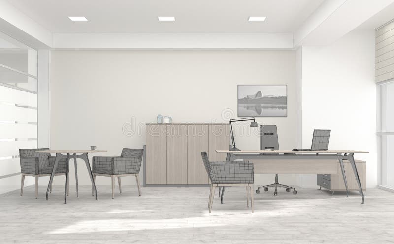 VIP Office Furniture Color Grid 3D Rendering Stock Illustration ...
