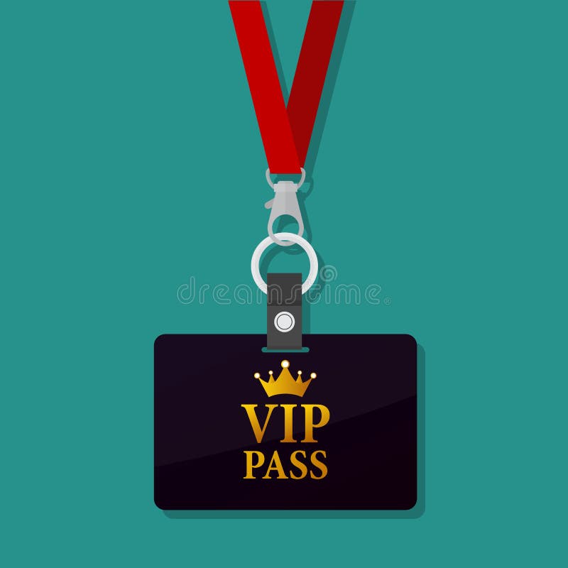 Vip-pas-kaart vector illustratie. Illustration of symbool - 157117412