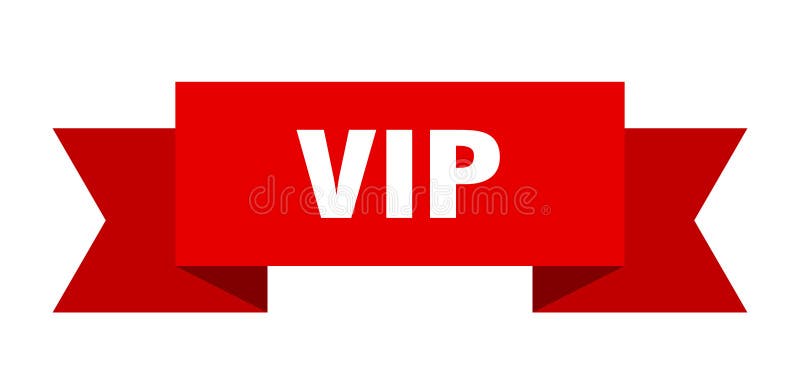 Vip ribbon. stock vector. Illustration of template, vector - 154054982