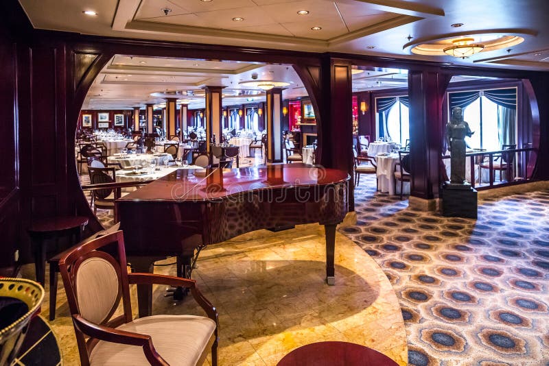 VIP salon on a cruise ship stock photo. Image of glass - 77969534