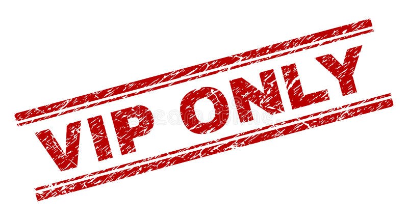 Grunge Textured VIP only Stamp Seal Stock Vector - Illustration of ...