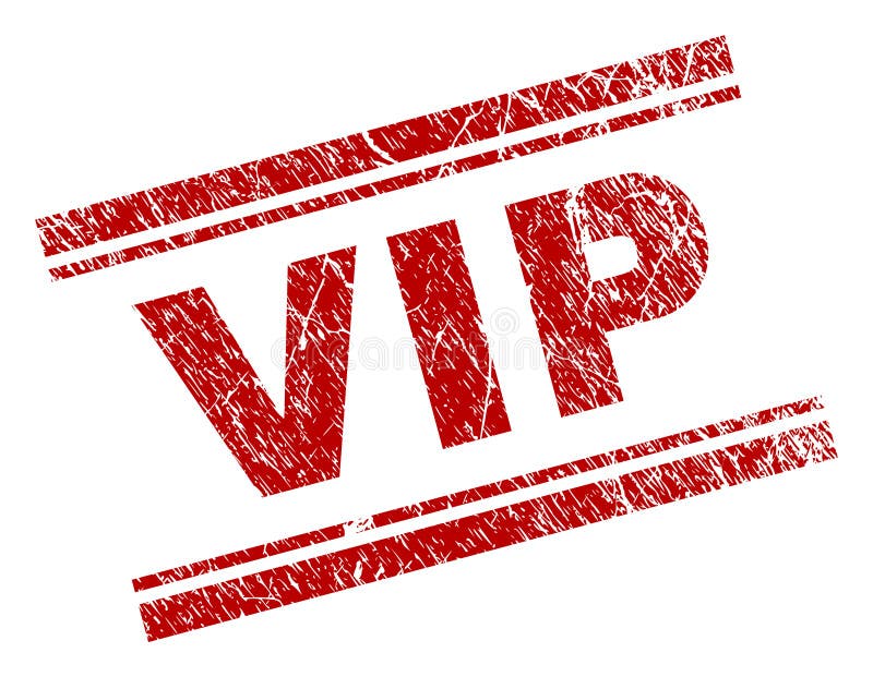 Scratched Textured VIP Stamp Seal Stock Vector - Illustration of draft ...