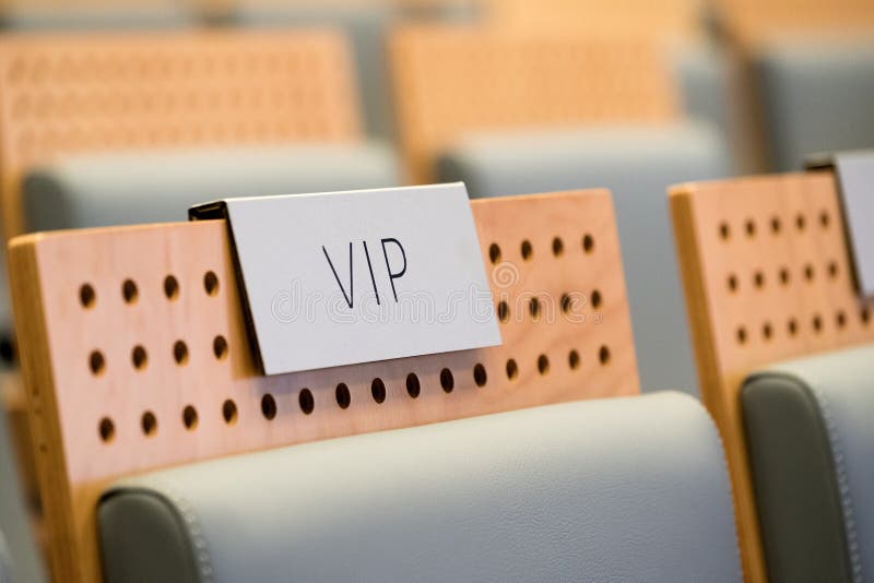 VIP seat at a hall stock photo. Image of conference, label - 77788768