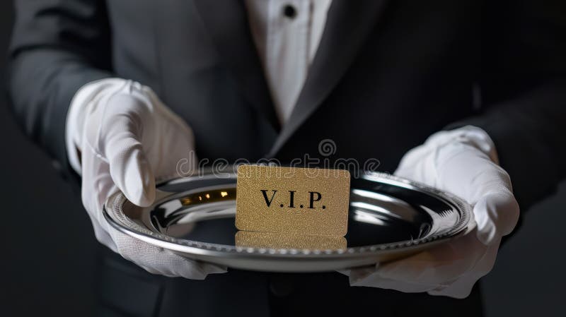 The VIP Service Card.AI Generated Image Stock Image - Image of silver ...