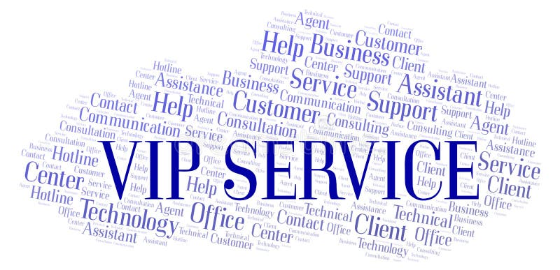 Vip Service word cloud stock illustration. Illustration of poster ...