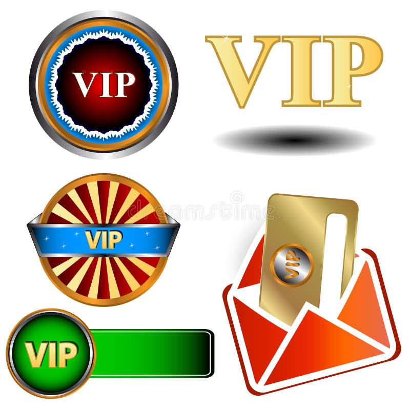 Vip set stock vector. Illustration of icon, millionaire - 27614763