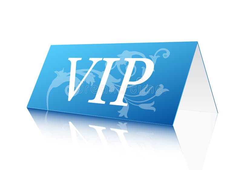 VIP Sign stock vector. Illustration of reservation, announcement - 6703429