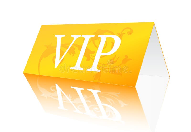 VIP sign stock vector. Illustration of event, announcement - 7500747