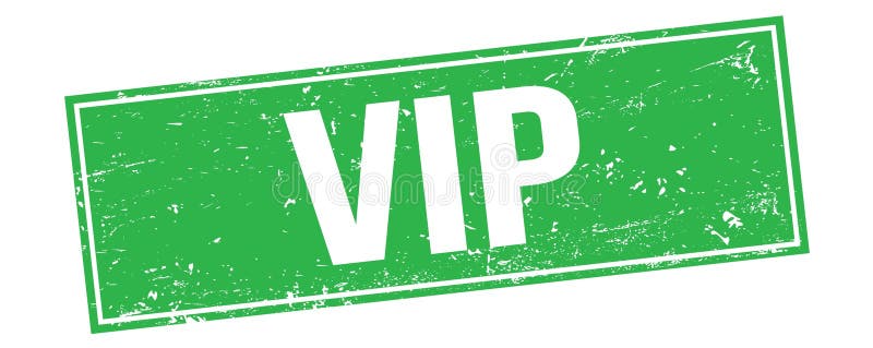 VIP Text on Green Grungy Rectangle Stamp Stock Illustration ...