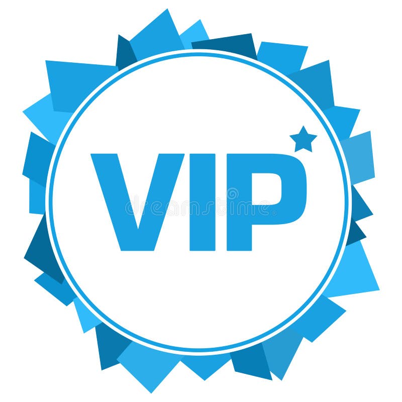 VIP Blue Random Shapes Circle Stock Illustration - Illustration of rich ...