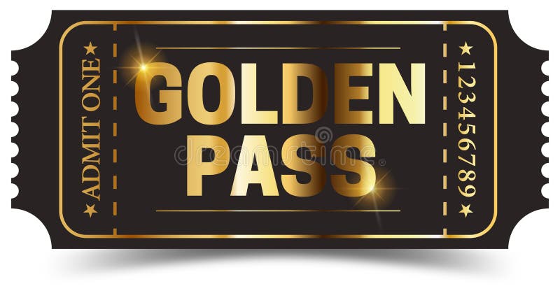 Realistic Golden Vip Ticket Stock Vector - Illustration of ticket4 ...