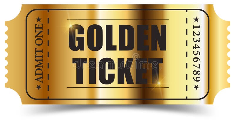 Realistic Golden Vip Ticket Stock Vector - Illustration of shows, logo ...