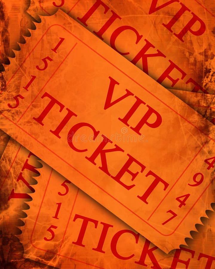 Vip ticket stock illustration. Illustration of damaged - 8263384