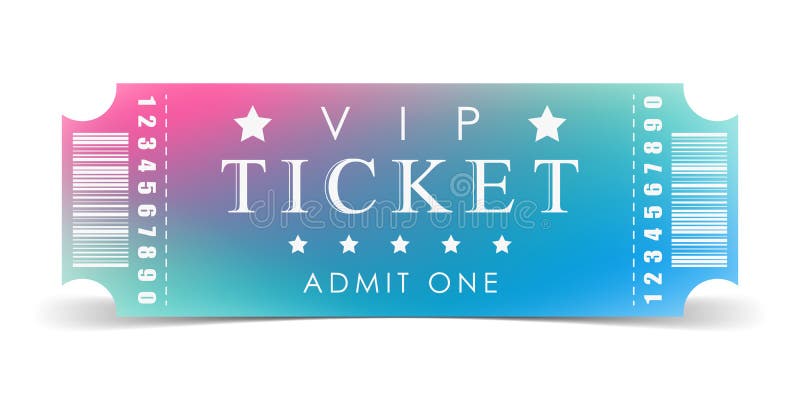 VIP Ticket Design Template. Vector. Stock Vector - Illustration of ...