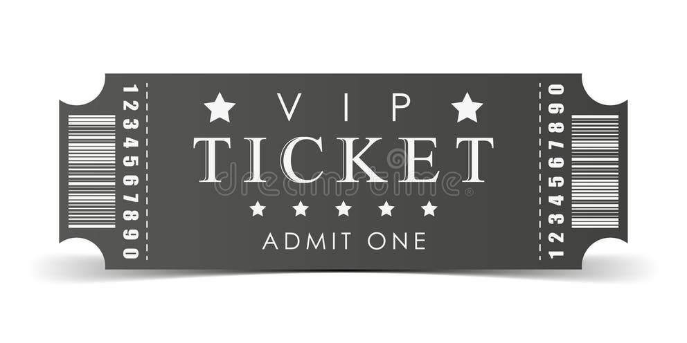 VIP Ticket Design Template. Vector Illustration. Stock Vector ...
