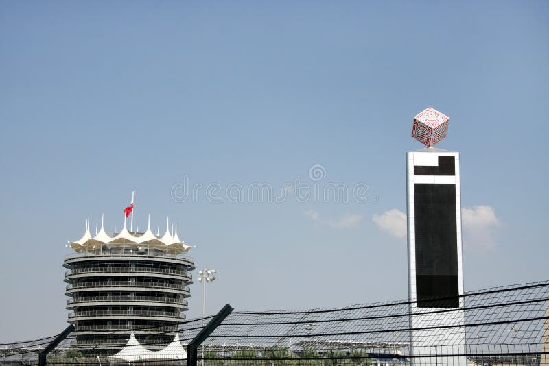 VIP Tower and a Huge Electronic Score Board in BIC Stock Photo - Image ...