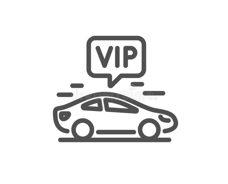 Vip Transfer Line Icon. Very Important Person Transport Sign. Vector ... Vip Transfer Line Icon. Very Important Person Transport Sign. Vector ...
