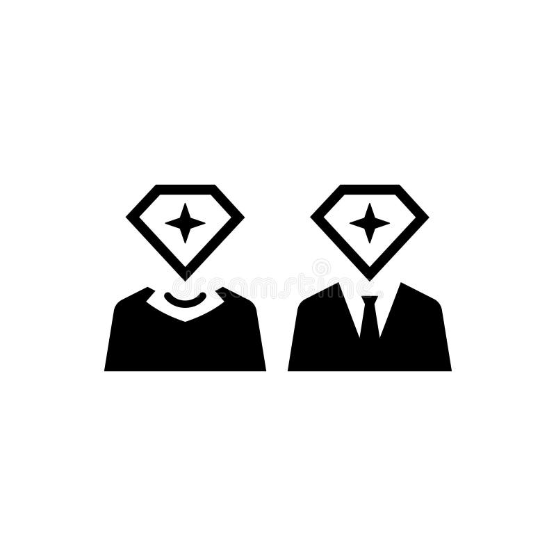 Vip User Icon stock vector. Illustration of symbol, diamond - 192456436