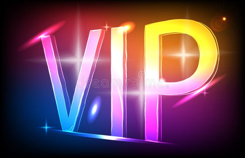 VIP Sign stock vector. Illustration of reservation, announcement - 6703429