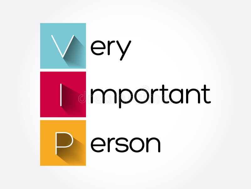 VIP - Very Important Person Acronym Stock Illustration - Illustration ...