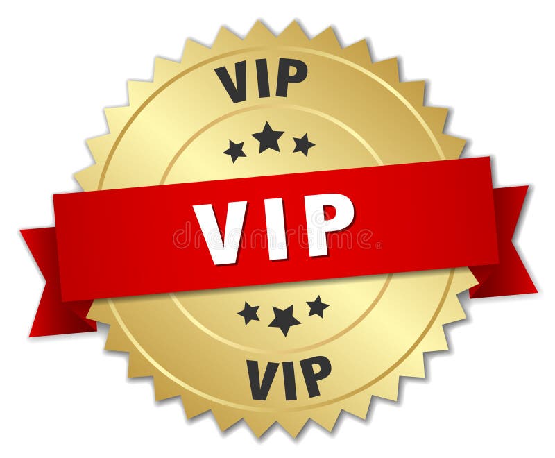 Vip stock vector. Illustration of round, band, medallion - 120418941