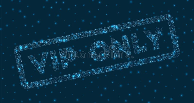 VIP only Word in Digital Style. Stock Vector - Illustration of bright ...