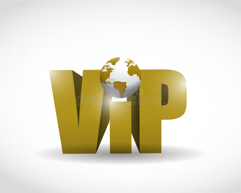 Vip World Illustration Design Stock Illustration - Illustration of ...