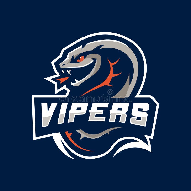 Vipers Logo stock illustration. Illustration of venomous - 350834836