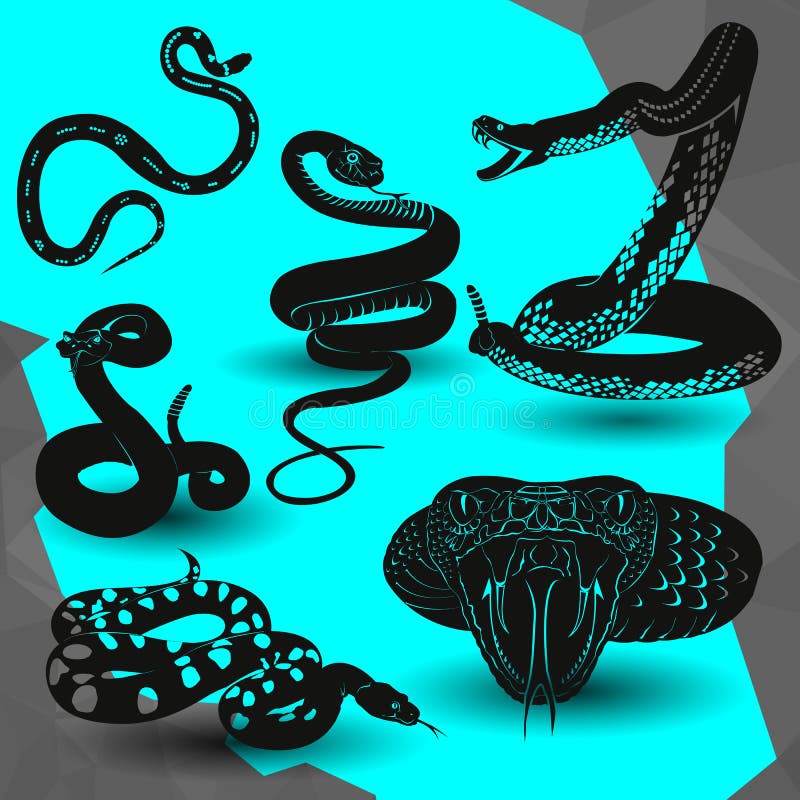 Viper Rattlesnake Icon Vector Illustration Stock Vector - Illustration ...