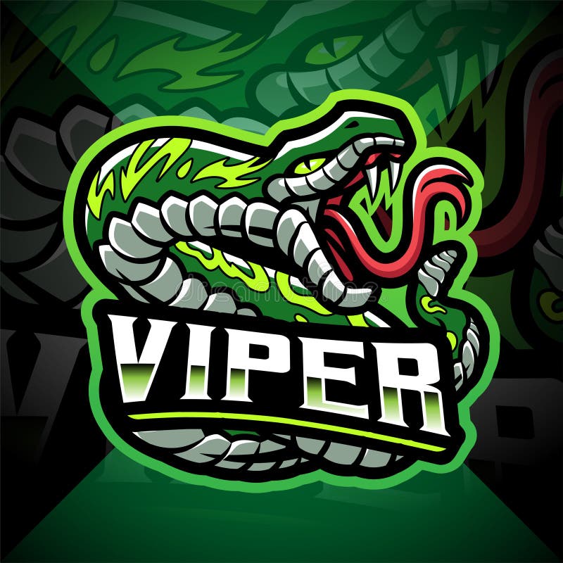 Viper Snake Mascot Logo Design Stock Vector - Illustration of beast ...