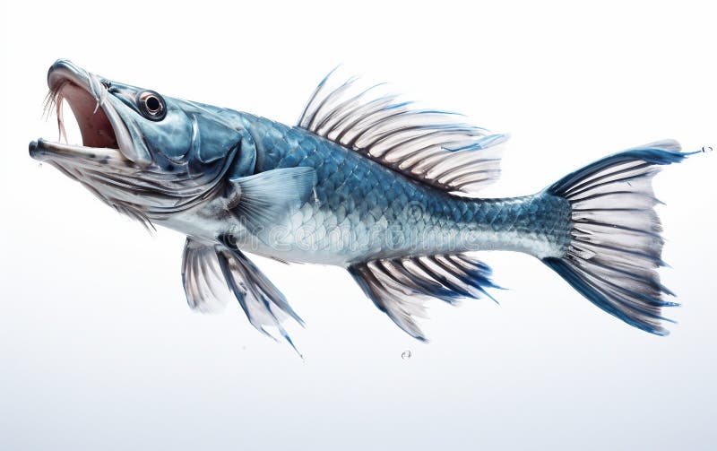 Viperfish Isolated on Transparent Background. Stock Illustration ...