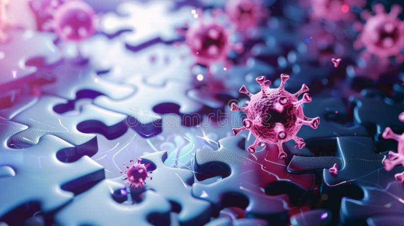 Viral Connections: the Puzzle of Transmission Stock Photo - Image of ...
