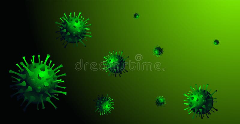 Viral Infection. Background Image of Coronavirus. Covid-2019. Vector ...