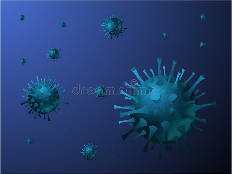 Viral Infection. Background Image of Coronavirus. Vector Stock Vector ...