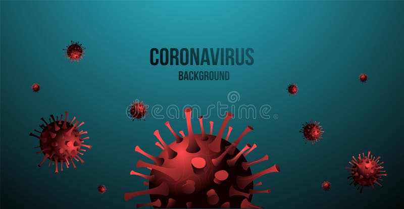 Viral Infection. Background Image of Coronavirus. Vector Stock Vector ...