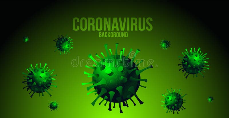 Viral Infection. Background Image of Coronavirus. Vector Stock Vector ...