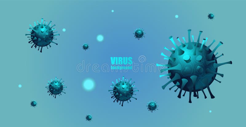 Viral Infection. Background Image of Coronavirus. Vector Stock Vector ...