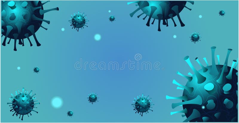 Viral Infection. Background Image of Coronavirus. Vector Stock Vector ...