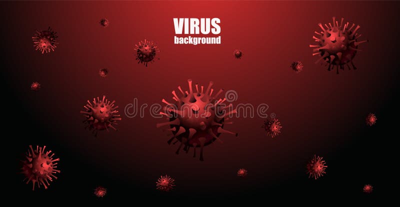 Viral Infection. Background Image of Coronavirus. Vector Stock Vector ...