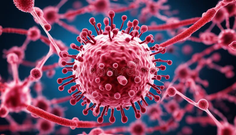 Viral Infection - a Close-Up Look at the Battle within Stock ...